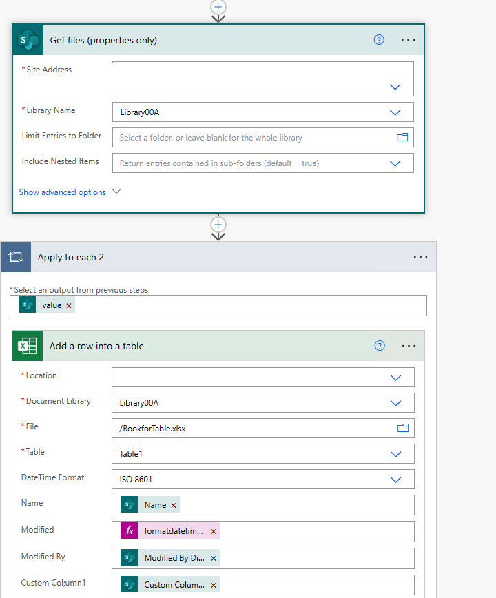 Live-sync a SharePoint document library as list/table in excel or ...
