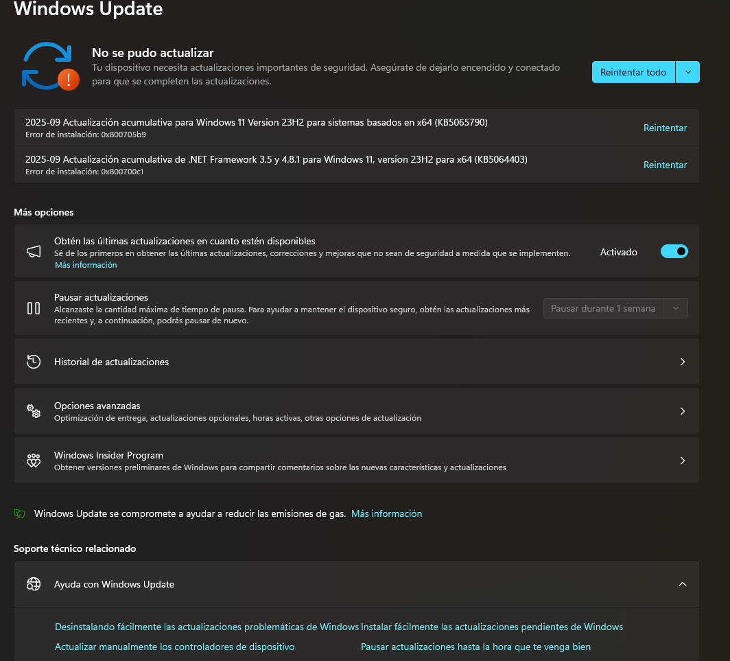 Obtener ayuda: solucionador de problemas de Windows Update - Microsoft Q&A