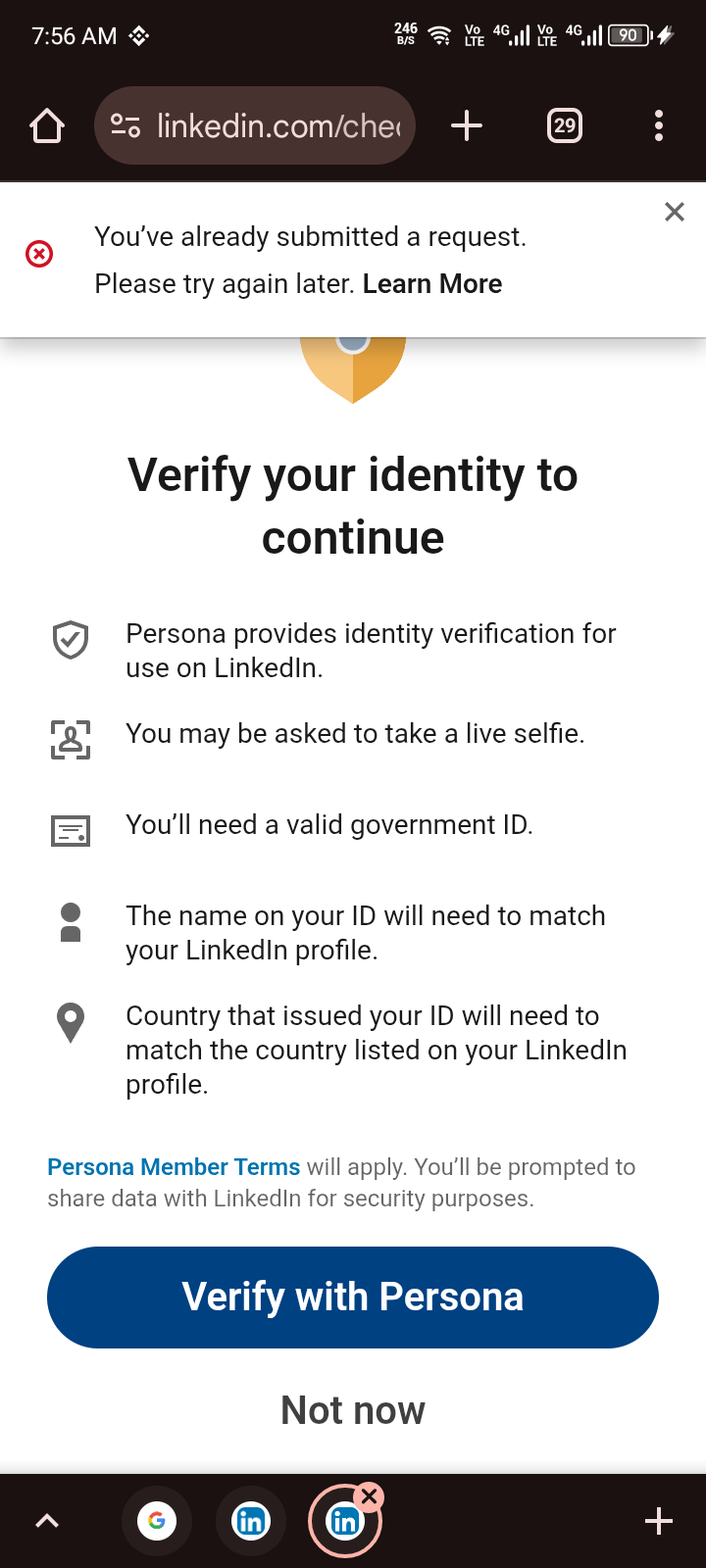 Linkedin Account Missing From Authenticator App Microsoft Qanda