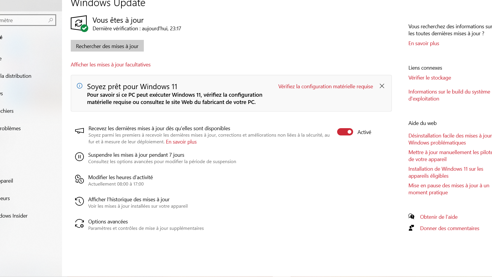 Mise à jour de W10 vers W11 non disponible dans Windows update - Microsoft Q&A