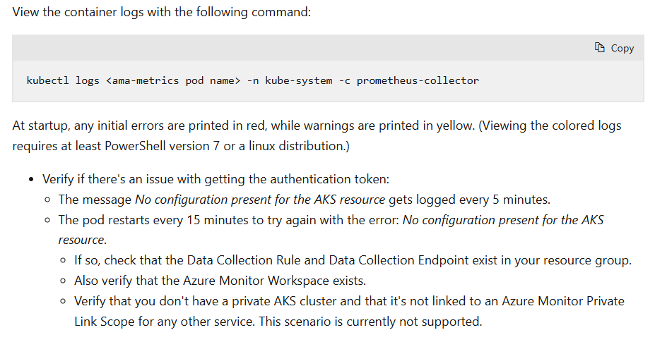 Issue with Capturing Pod Logs in Azure Log Analytics - Microsoft Q&A