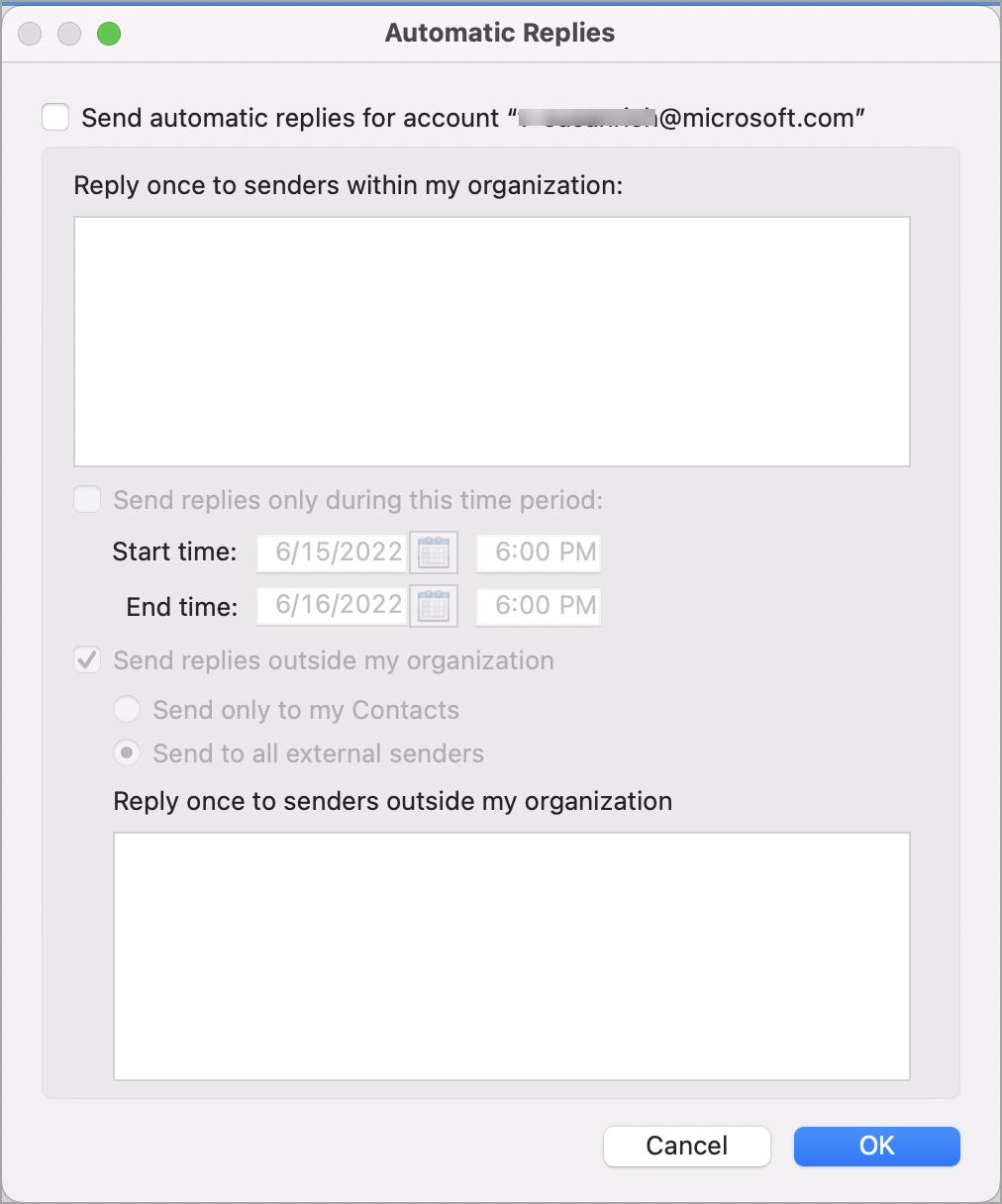 In Outlook, how do I set up an auto response email to let people know I ...