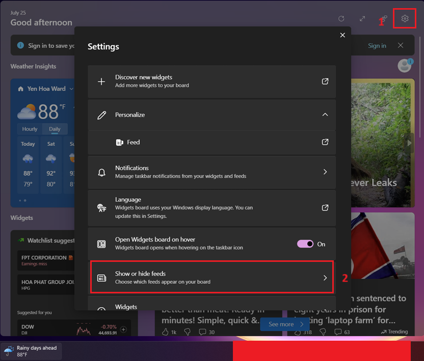 Why is MSN pushed on my widget? - Microsoft Q&A