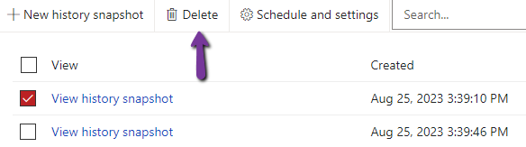 SSRS How to delete history snapshots older than X days programmatically ...