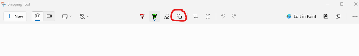 Can the Ruler be added back to the top toolbar in the snipping tool (11 ...