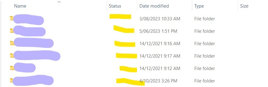 Status column missing from OneDrive folders and documents - Microsoft Q&A