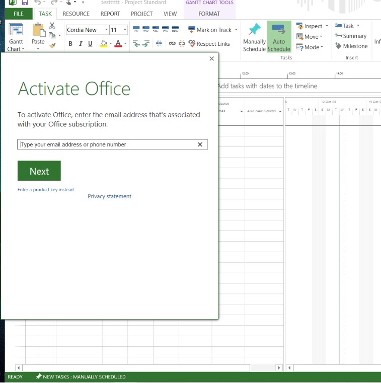 activate Microsoft project 2013 ไม่ได้ พอปิดโปรแกรมต้อง activate ใหม่ ...