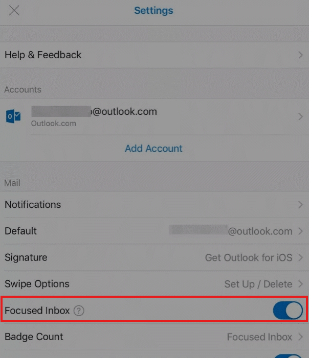 Outlook does not work the same on iPhone as Android. How do I move ...