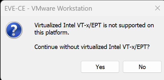 Virtualized Intel VT-x/EPT is Not Supported on this Platform when ...