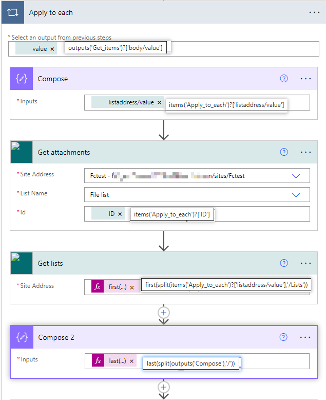 Copy files to SharePoint list in another SharePoint site based on a choice from a lookup field ...