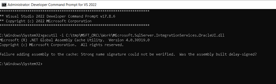 Msft Oracle Connector Ssis Fails To Install Microsoft Qanda