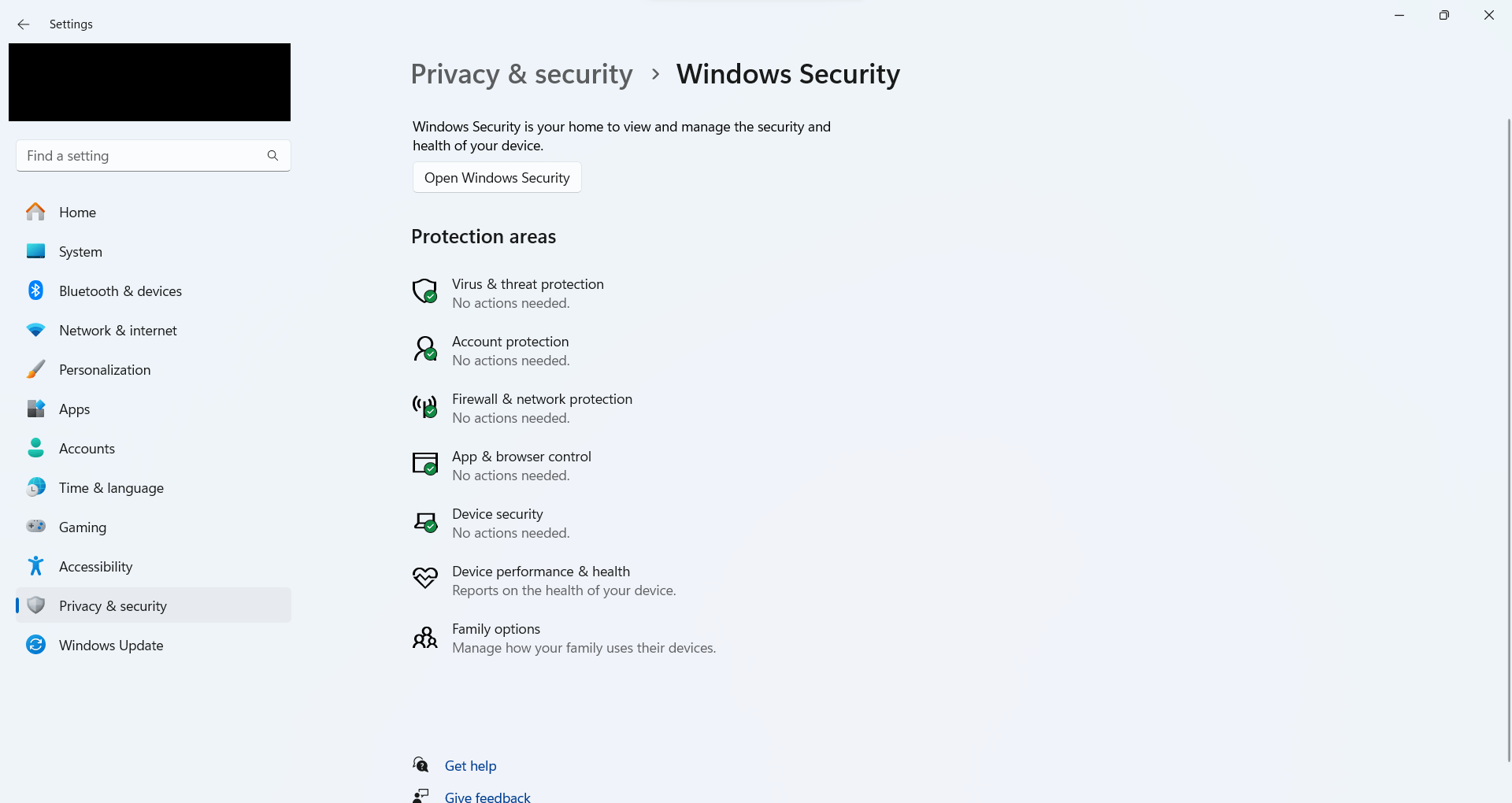 Windows Security Blank Screen after Fresh Install - Microsoft Q&A