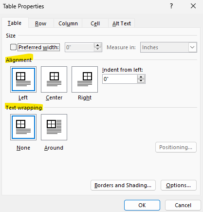 How do 'I' choose where I want a table to go in Outlook? - Microsoft Q&A