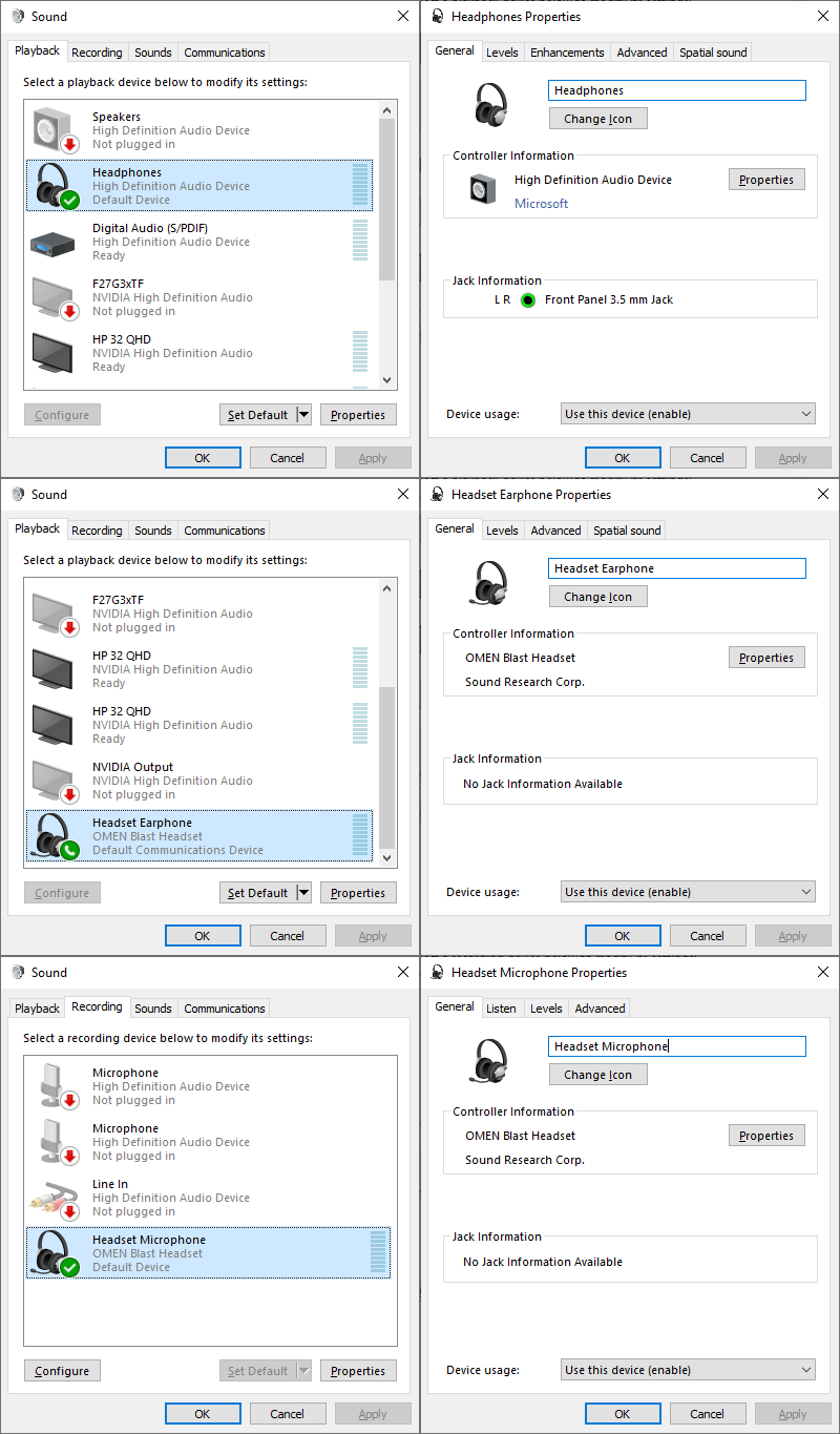 Audio playing through my headset is being picked up as microphone input ...
