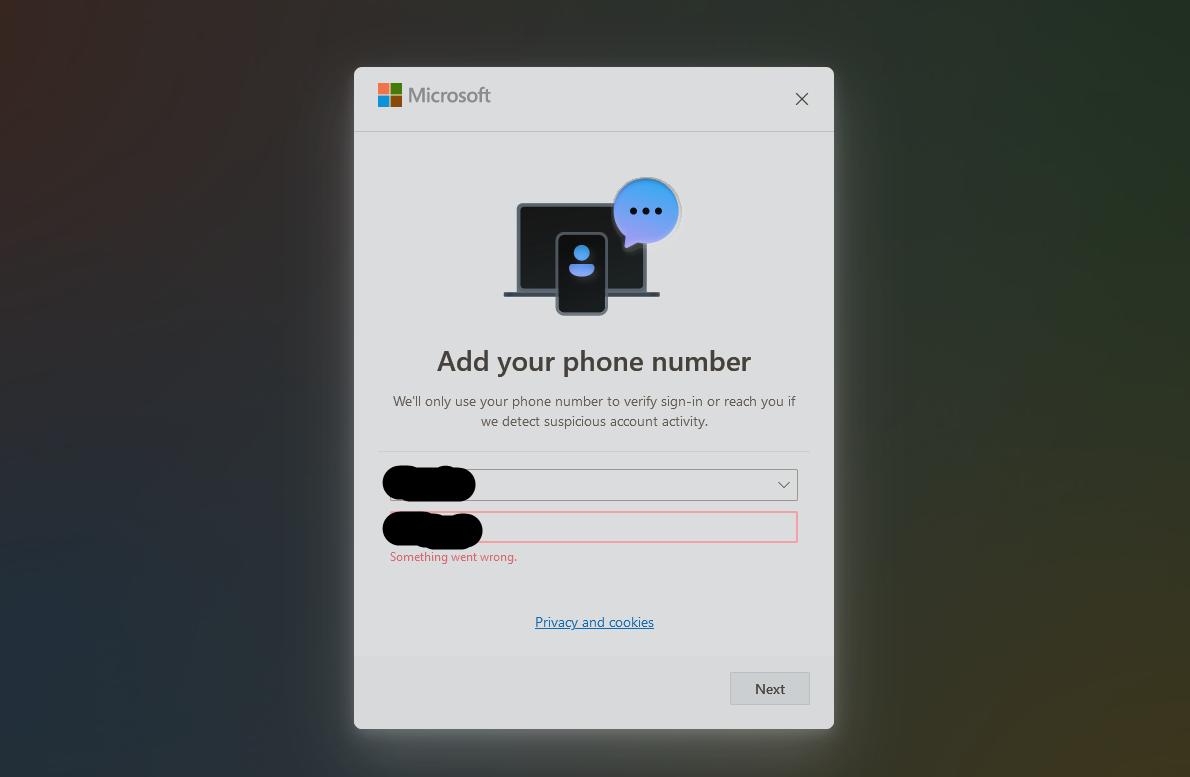 How can I troubleshoot the 'Something went wrong' error message when ...