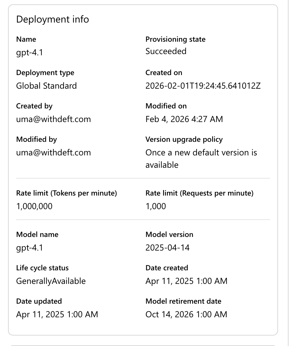 Get this 429 insufficient_quota error for Azure openai - Microsoft Q&A