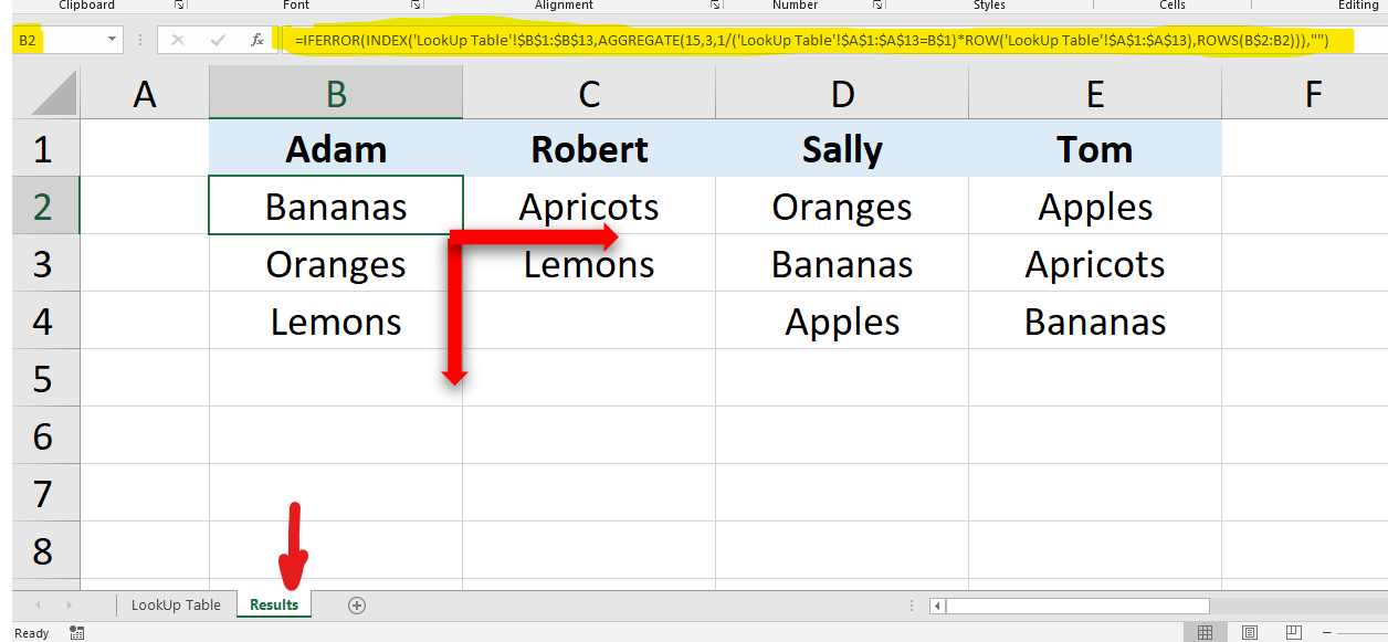 Lookup two or more values in two or more worksheets with multiple ...