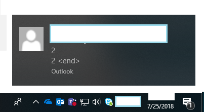 Outlook notification banner not working - Microsoft Q&A