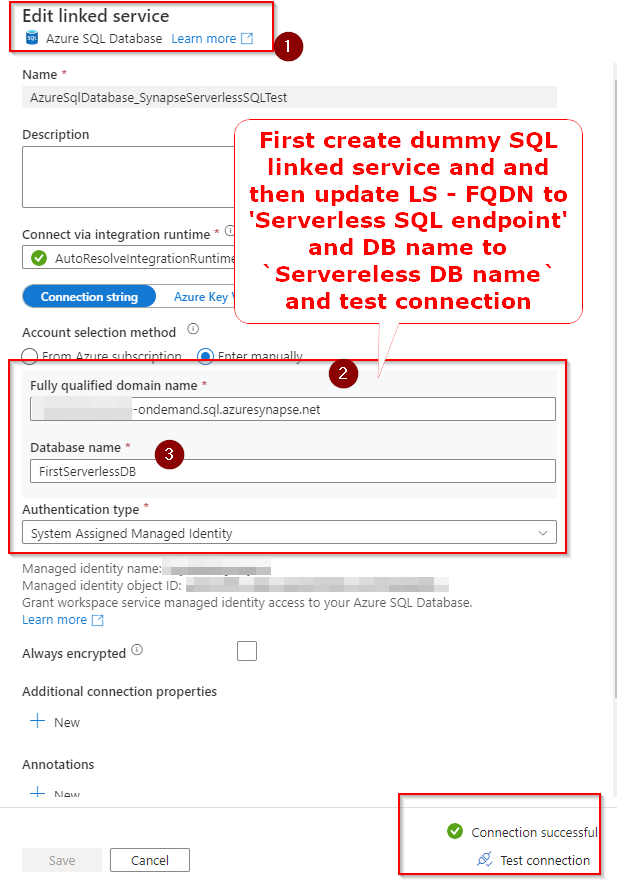How To Connect To The External Tables Serverless Views I Created In Synapse From Another Synapse