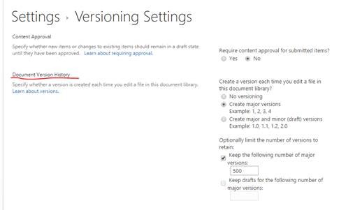 Onedrive Version history retention settings - Microsoft Q&A