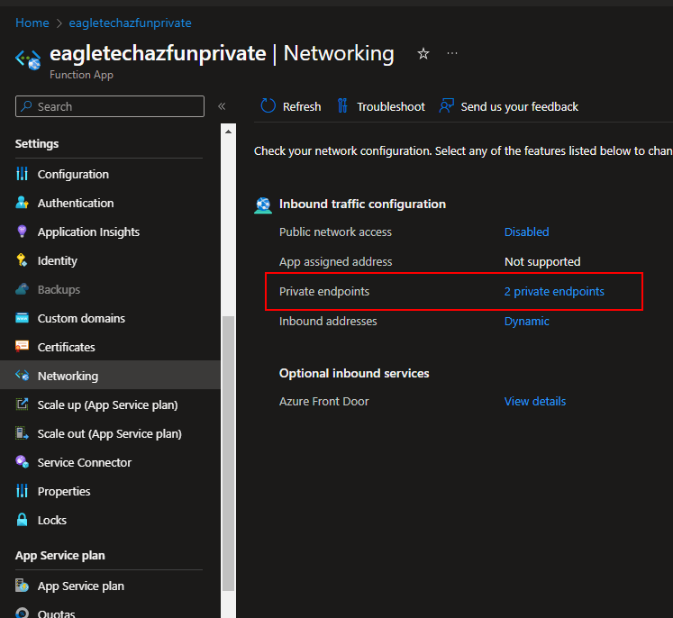 Connecting To Azure Function App Behind The Private End Point From Adf Getting Error There Was