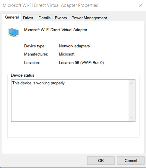 My microsoft wifi direct virtual adapter#2 keeps turning off an on on ...