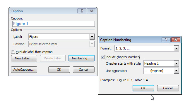 Underline the caption label - Microsoft Q&A