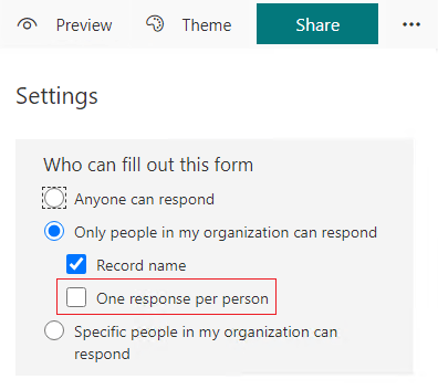 Microsoft Forms - multiple submissions - Microsoft Q&A