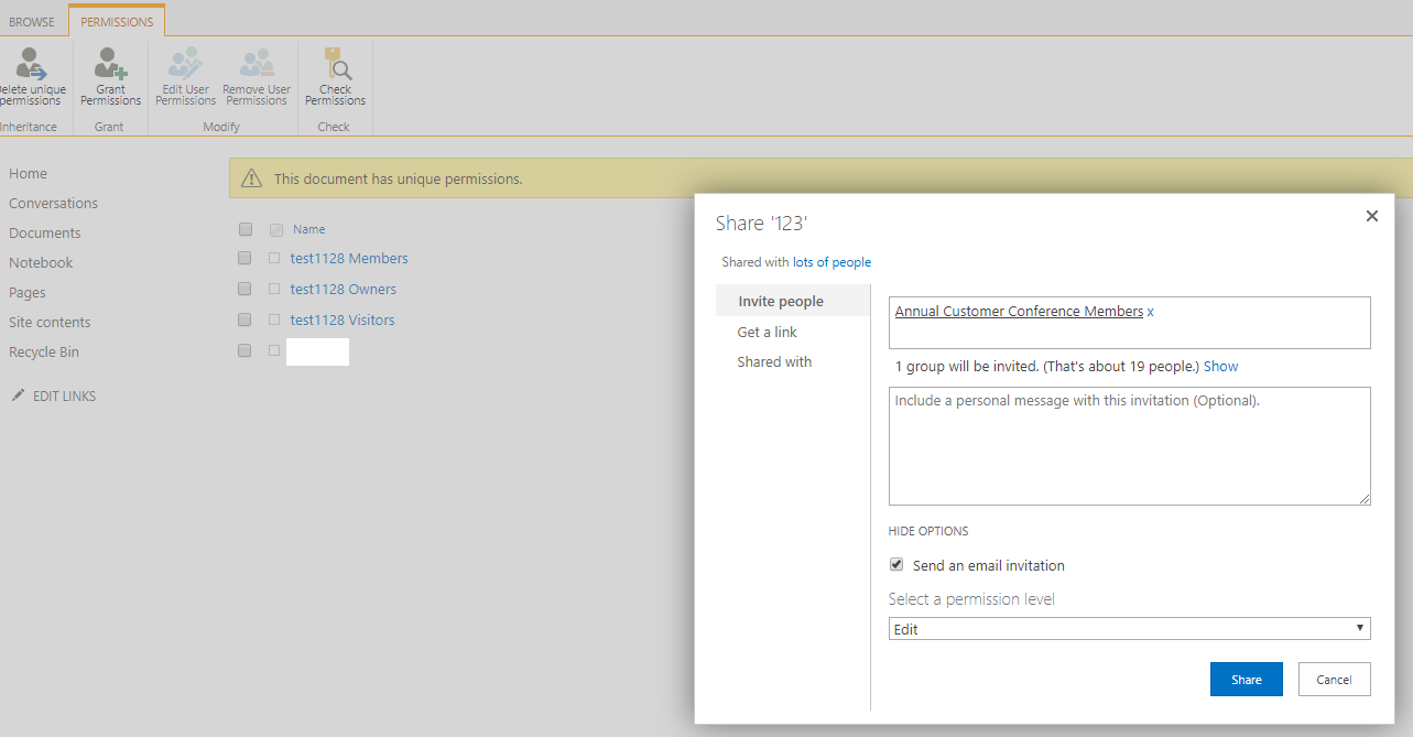 Set View Level permissions for a Document Library for different user ...