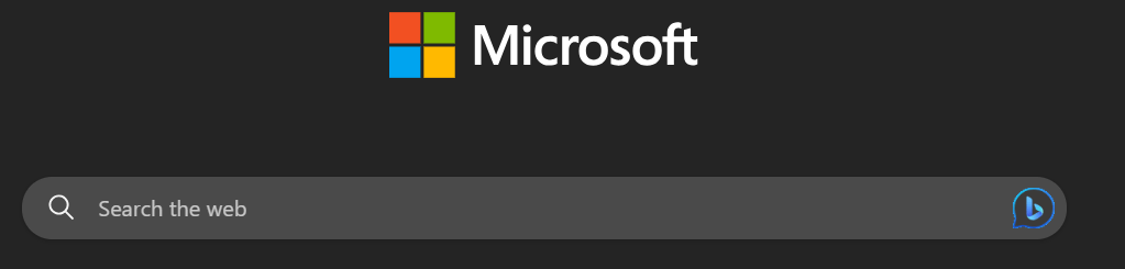 Google Search Engine but Bing in Middle of Screen - Microsoft Q&A