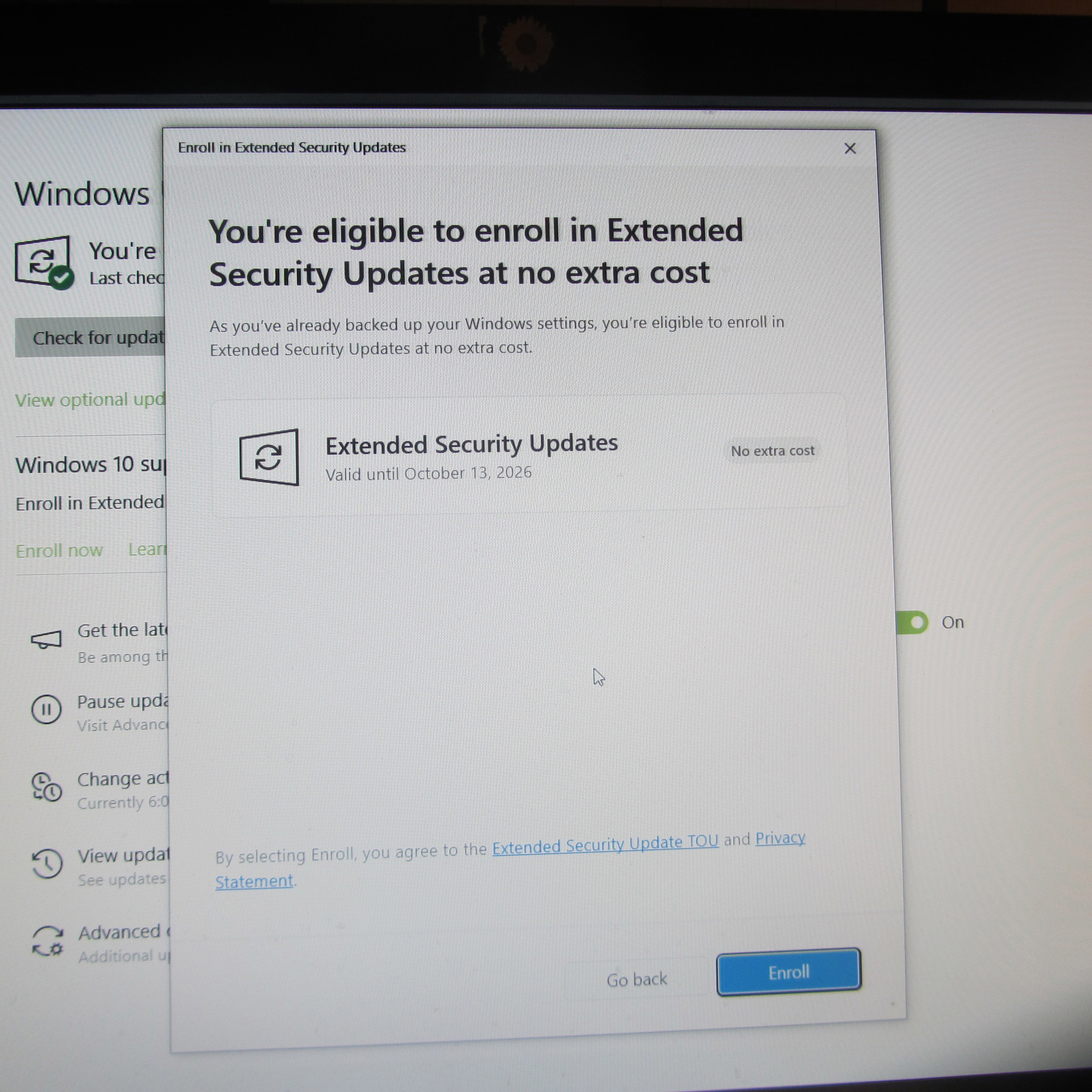 Status of Windows 10 ESU Link Rollout for Eligible PCs - Microsoft Q&A