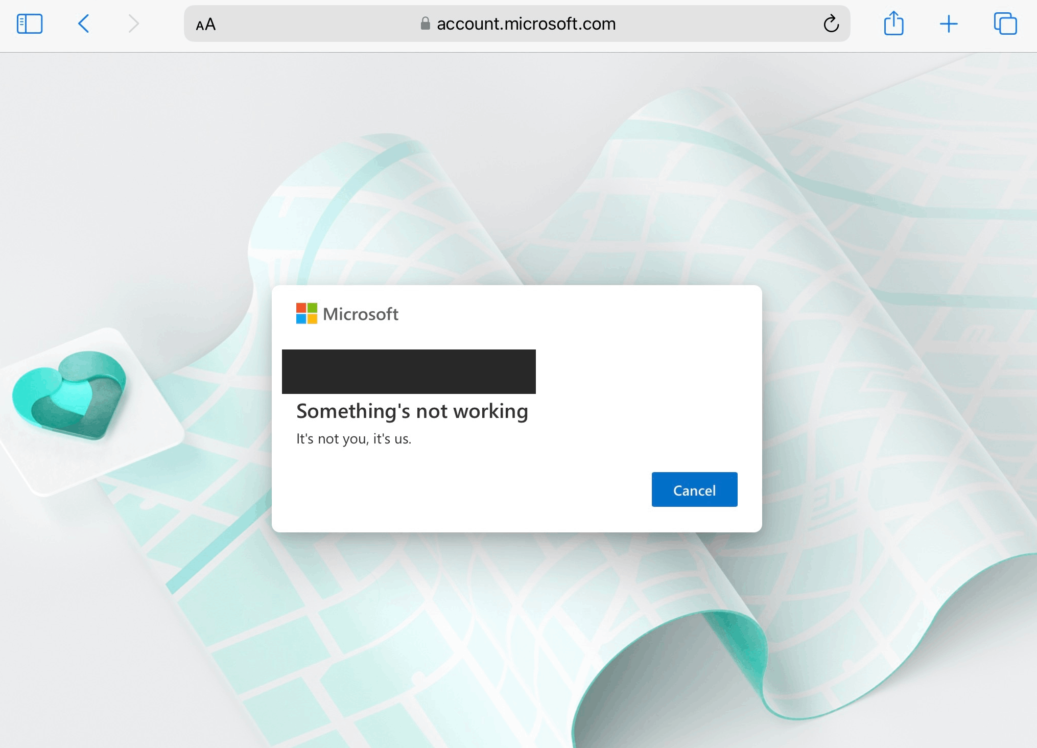 Error message on giving parental consent when adding a child to my ...