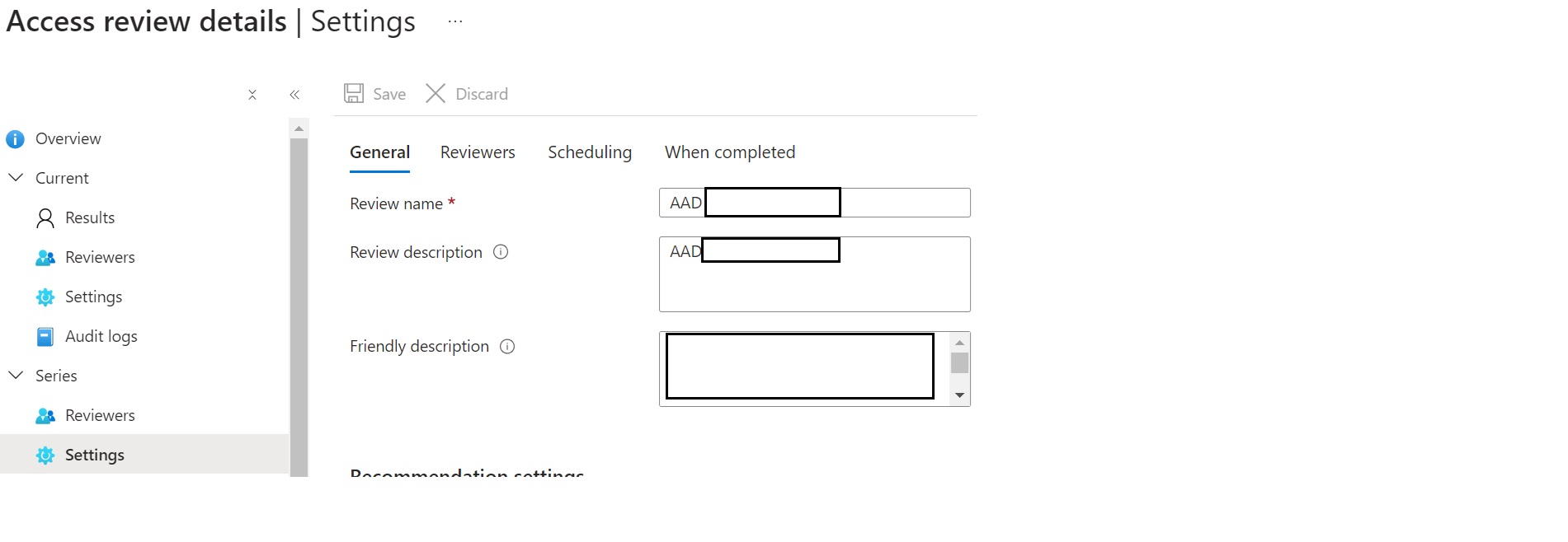 How to update Friendly description on Access Review by PowerShell - Microsoft Q&A