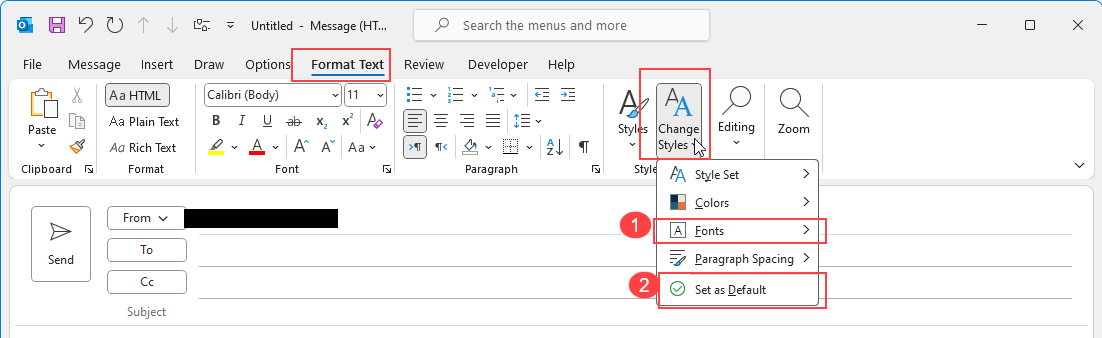 Reverting Aptos +body/+headings font back to Calibri, or using any other font - Microsoft Q&A