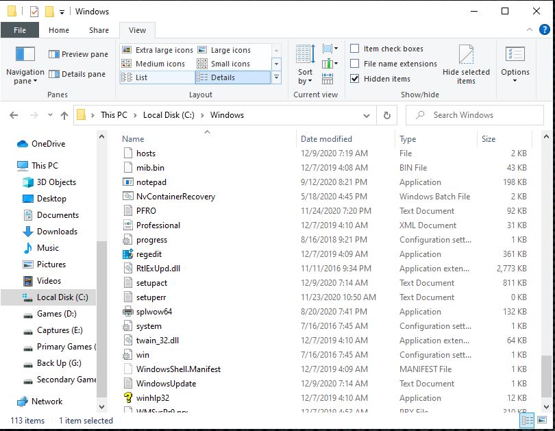 Hosts file does not exist in etc but Windows folder instead. Windows ...