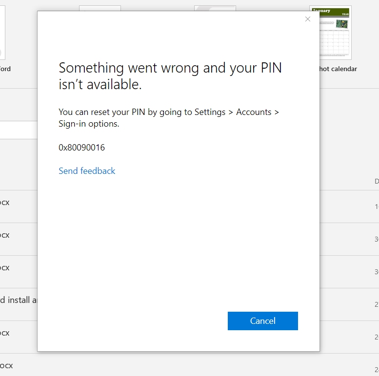 "Account Error - We can't get to your account right now" Windows 10 ...