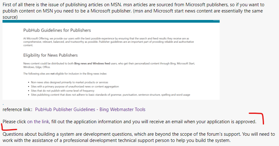 How website have created channels on MSN? - Microsoft Q&A