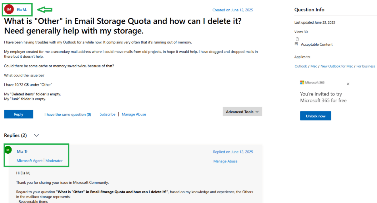 What is "Other" in Email Storage Quota and how can I delete it? Need ...