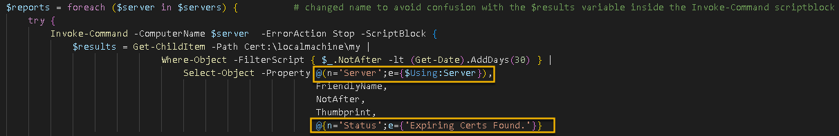 How to organize Get-ChildItem properties into a formatted HTML table? - Microsoft Q&A