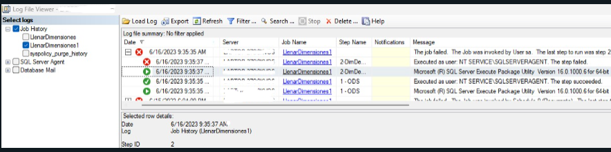 Failed to run jobs - Microsoft Q&A