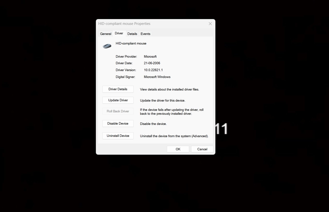 My Windows 11 HID-compliant is old version and it is not getting ...