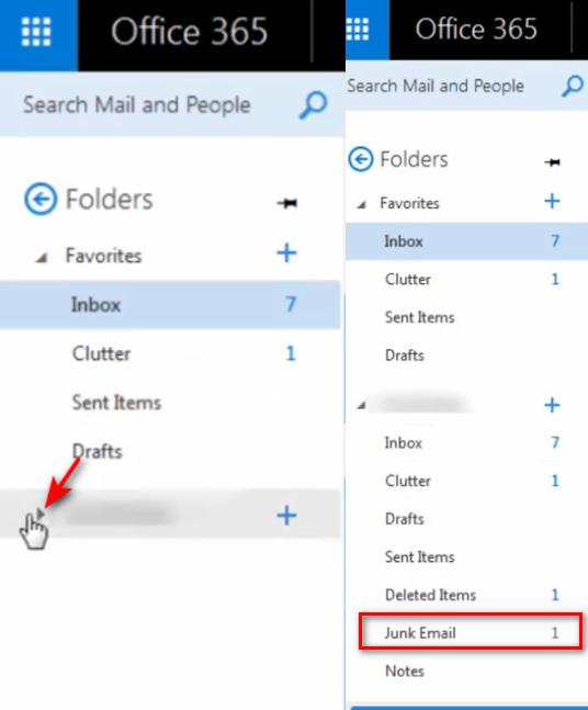 In office 365 in outlook where is the junk folder? - Microsoft Q&A