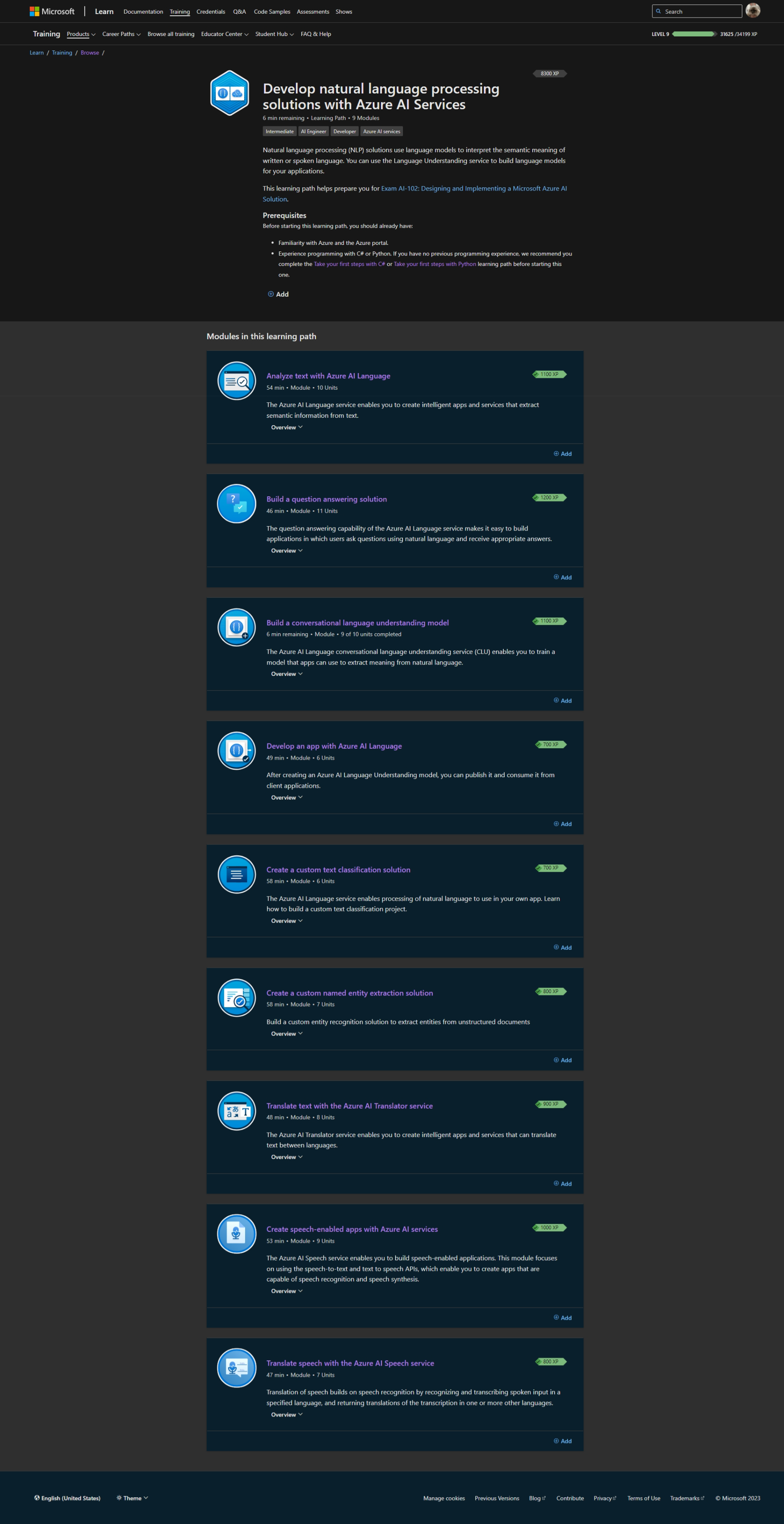 Completed Learning path, but not show up as completed. - Microsoft Q&A