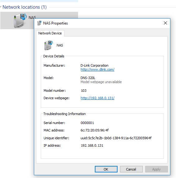 Cannot Map NAS in Windows 10 Pro x64, however the device is accessible ...