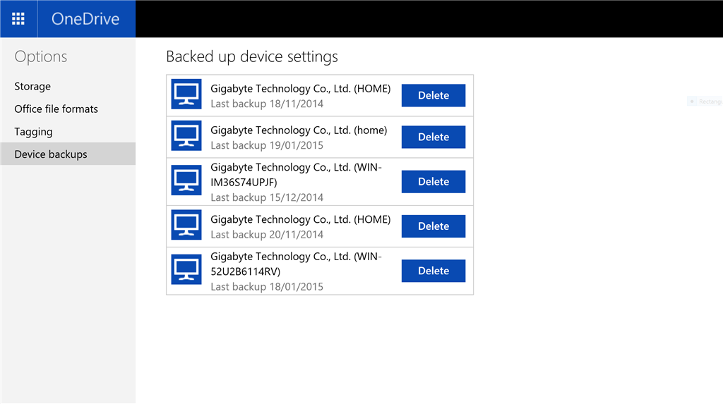 remove username history in onedrive backup - Microsoft Q&A
