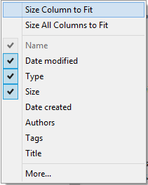 Can anyone tell me how to widen the columns of file explorer's file ...
