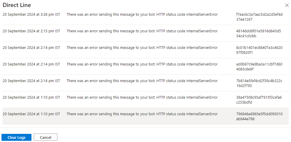 Direct line bot not able to post message to Dynamics 365 Omnichannel ...