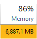 Task Manager shows a huge amount of memory usage, though the Users tab only shows a fraction ...
