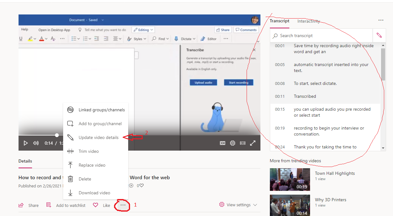 Export transcribed Word document to use as subtitles - Microsoft Q&A