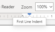 Microsoft Word Online (docx.) Indentation - Microsoft Q&A